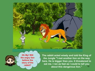 The Lion and the Rabbit - A Story with a Moral | PPT