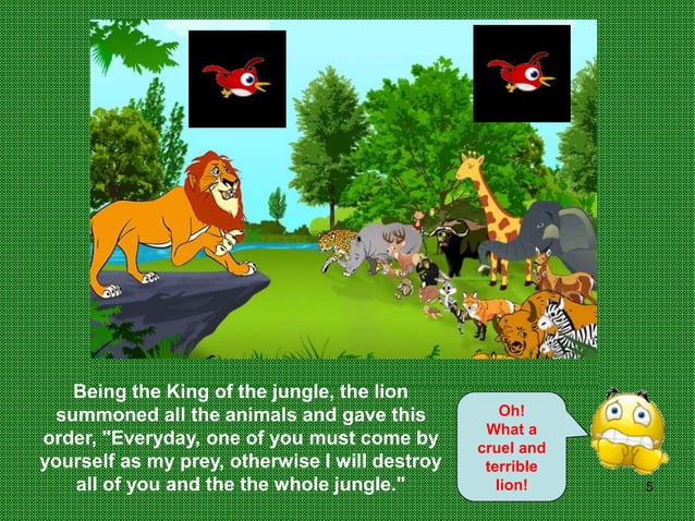 The Lion and the Rabbit - A Story with a Moral | PPT