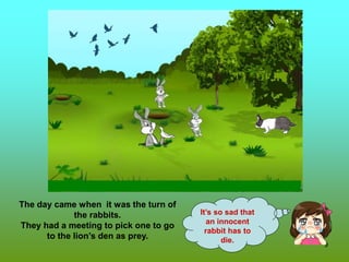 The Lion and the Rabbit - A Story with a Moral | PPT