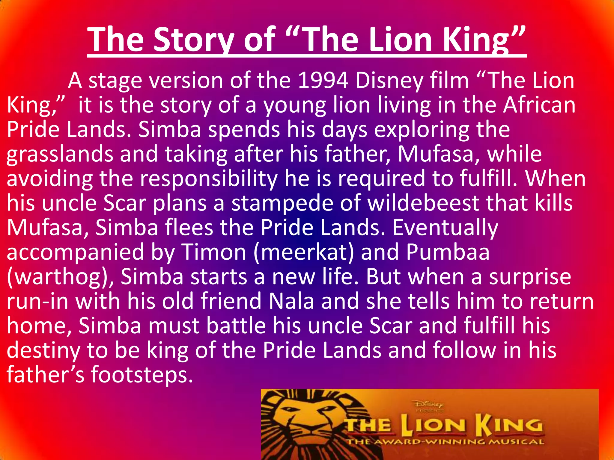 The Lion King | PPTX