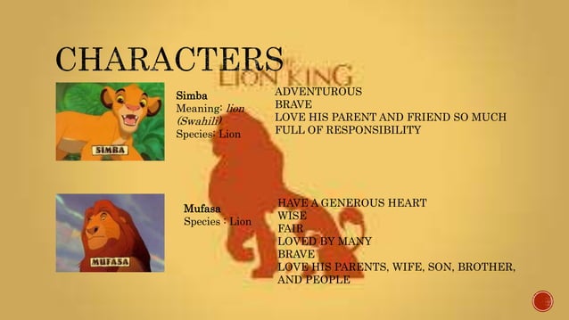 The lion king | PPTX