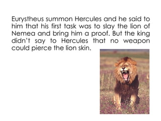 The lion of Nemea | PPT