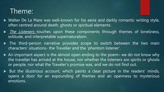 THE LISTENERS by Walter De La Mare.pptx