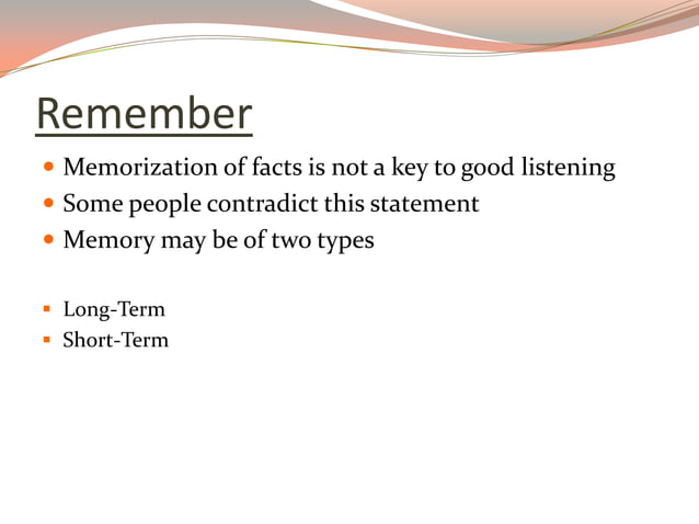 The Listening Process | PPT
