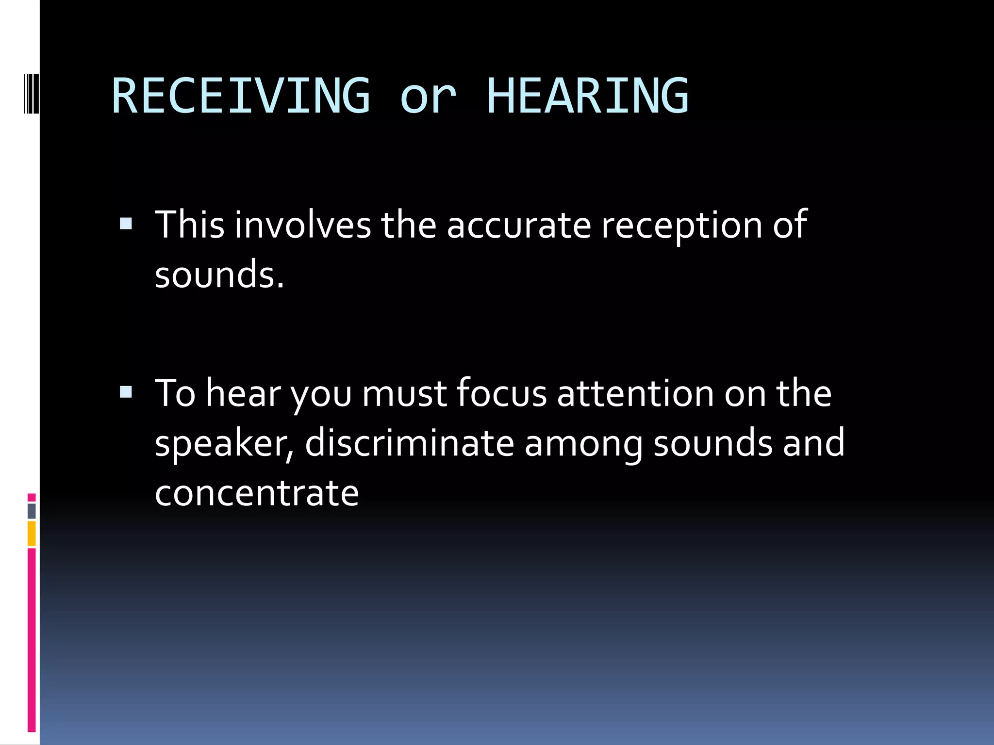 The listening process | PPTX