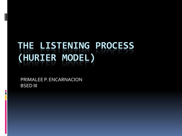 The listening process | PPTX