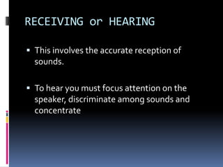 The listening process | PPTX