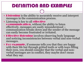 The listening skill in Linguistics !! | PPTX