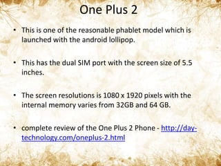 The list of best phablets in 2016 | PPT