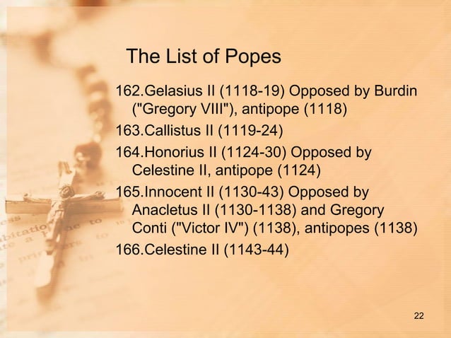 The List of Popes made with ConceptDraw MindMap | PPTX