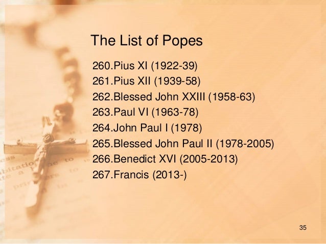 The List of Popes made with ConceptDraw MindMap