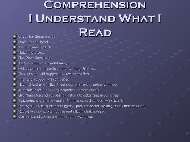 The literacy café menu | PPT