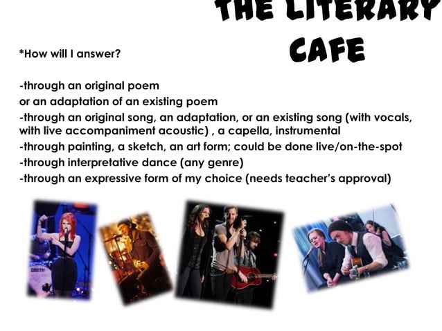 The literary cafe | PPTX