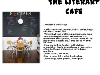 The literary cafe | PPTX