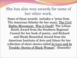 The Literary Works Of Alice Walkerpdf | PPT