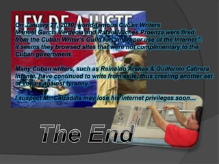 The literature of cuba | PPTX