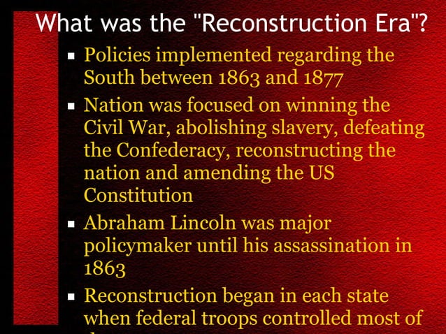 The+Literature+Of+Reconstruction | PPT