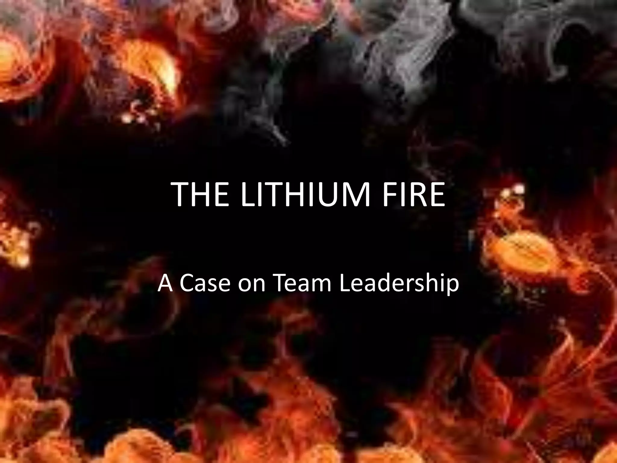 The lithium fire | PPT