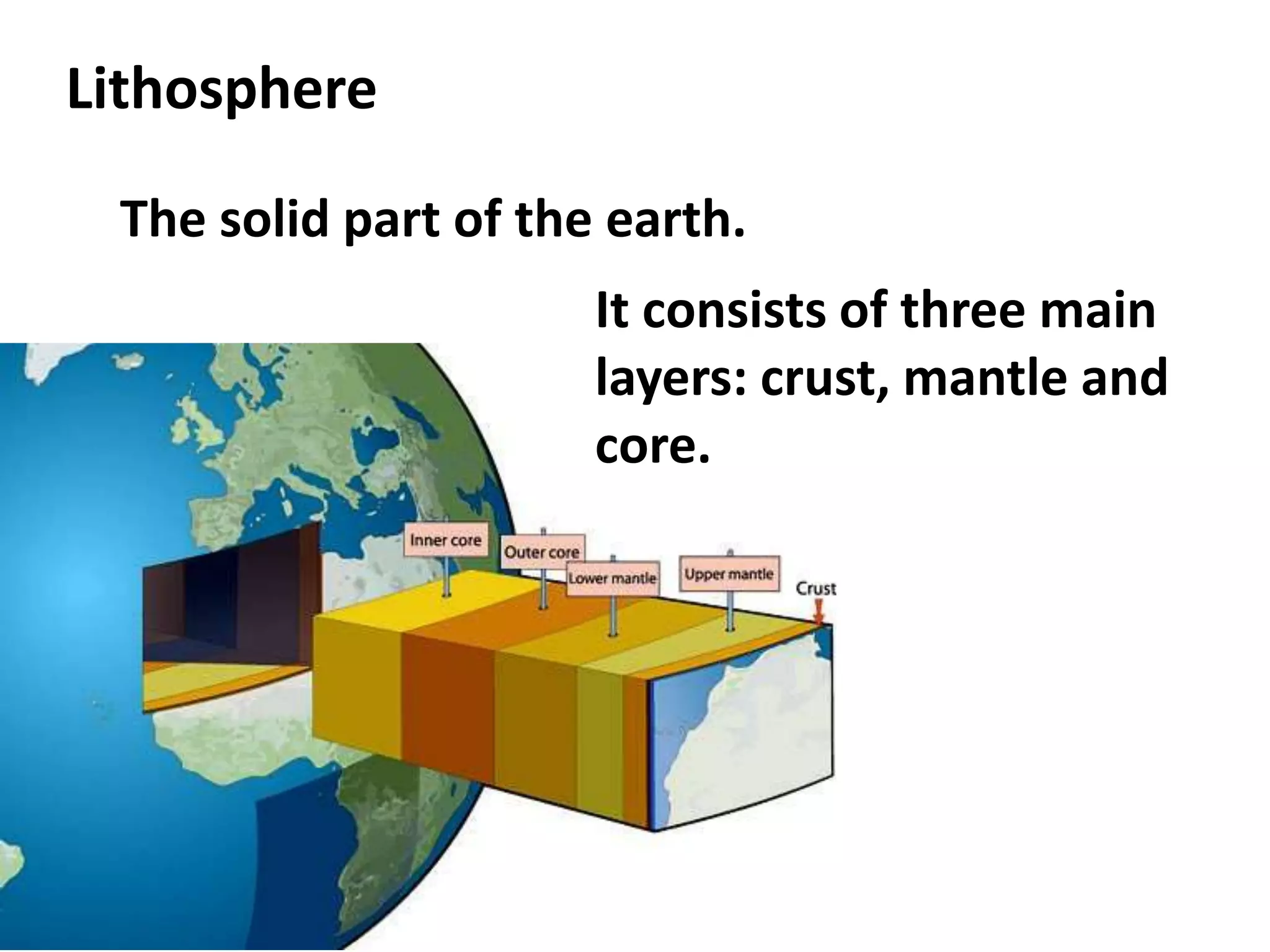 The lithosphere | PPTX | Geography | Science