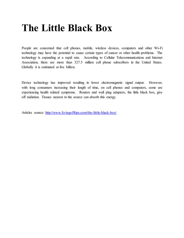 The little black box | PDF