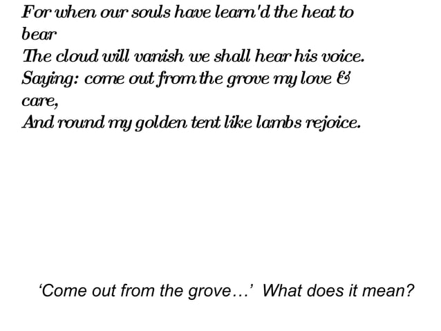 The Little Black Boy | PPT