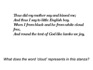 The Little Black Boy | PPT