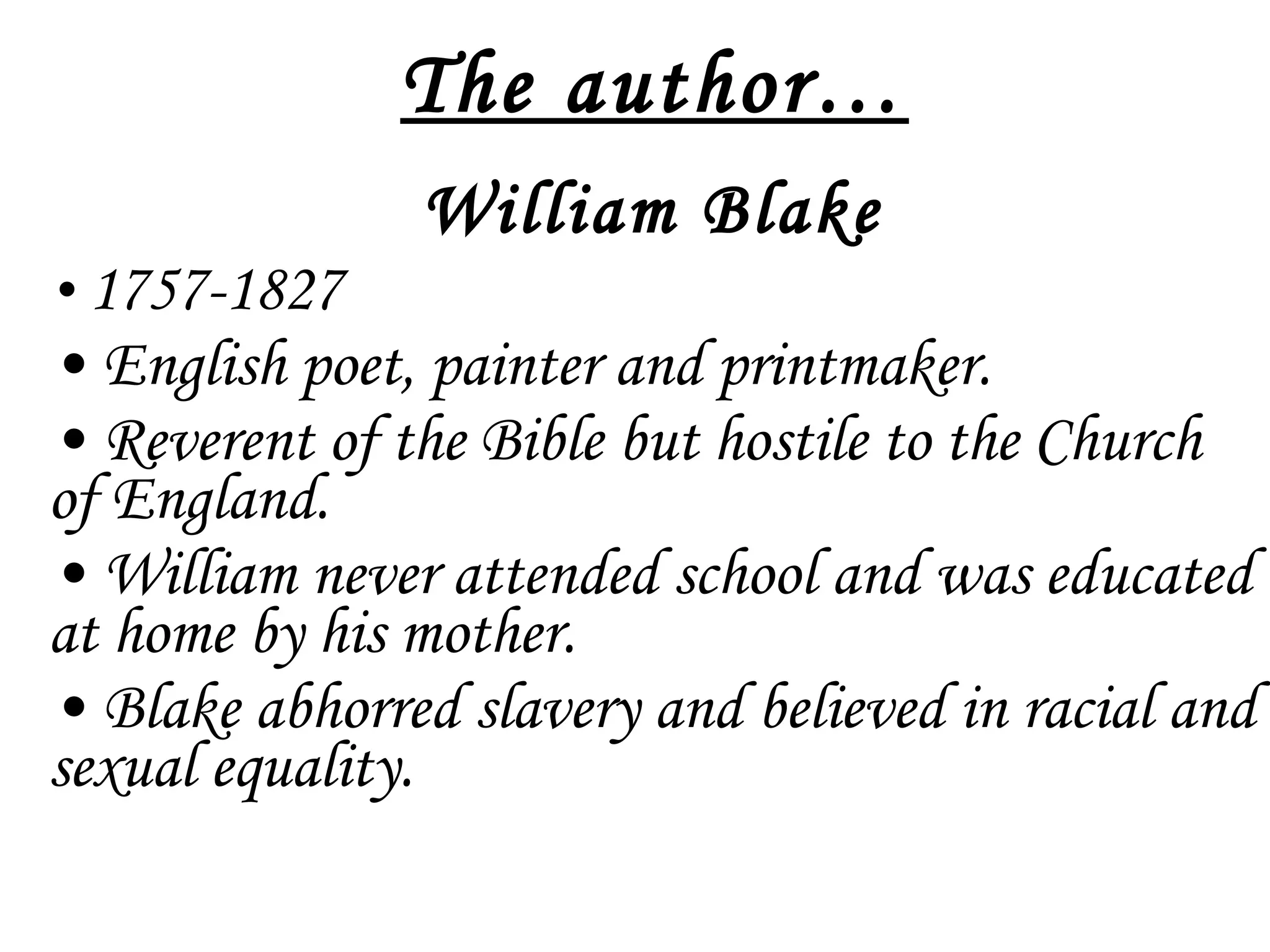 The Little Black Boy | PPT