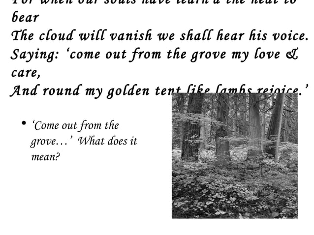 The Little Black Boy | PPT | Poetry | Books and Literature