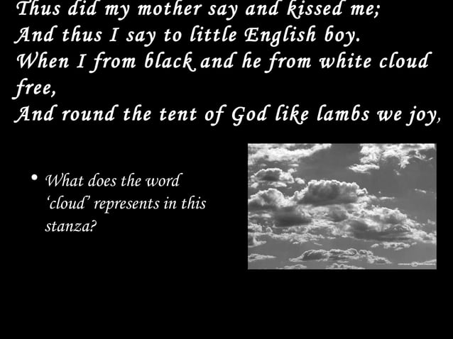 The Little Black Boy | PPT | Poetry | Books and Literature