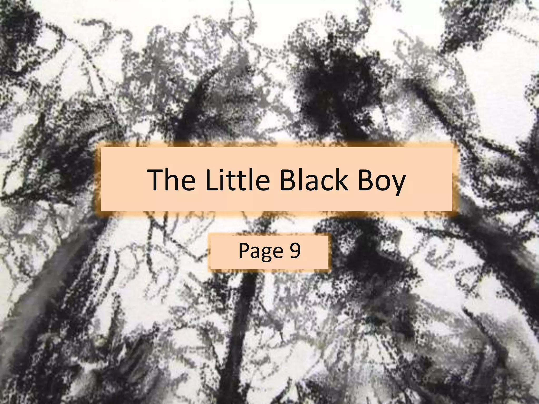 The little black boy | PPTX | Christianity | Religion & Spirituality