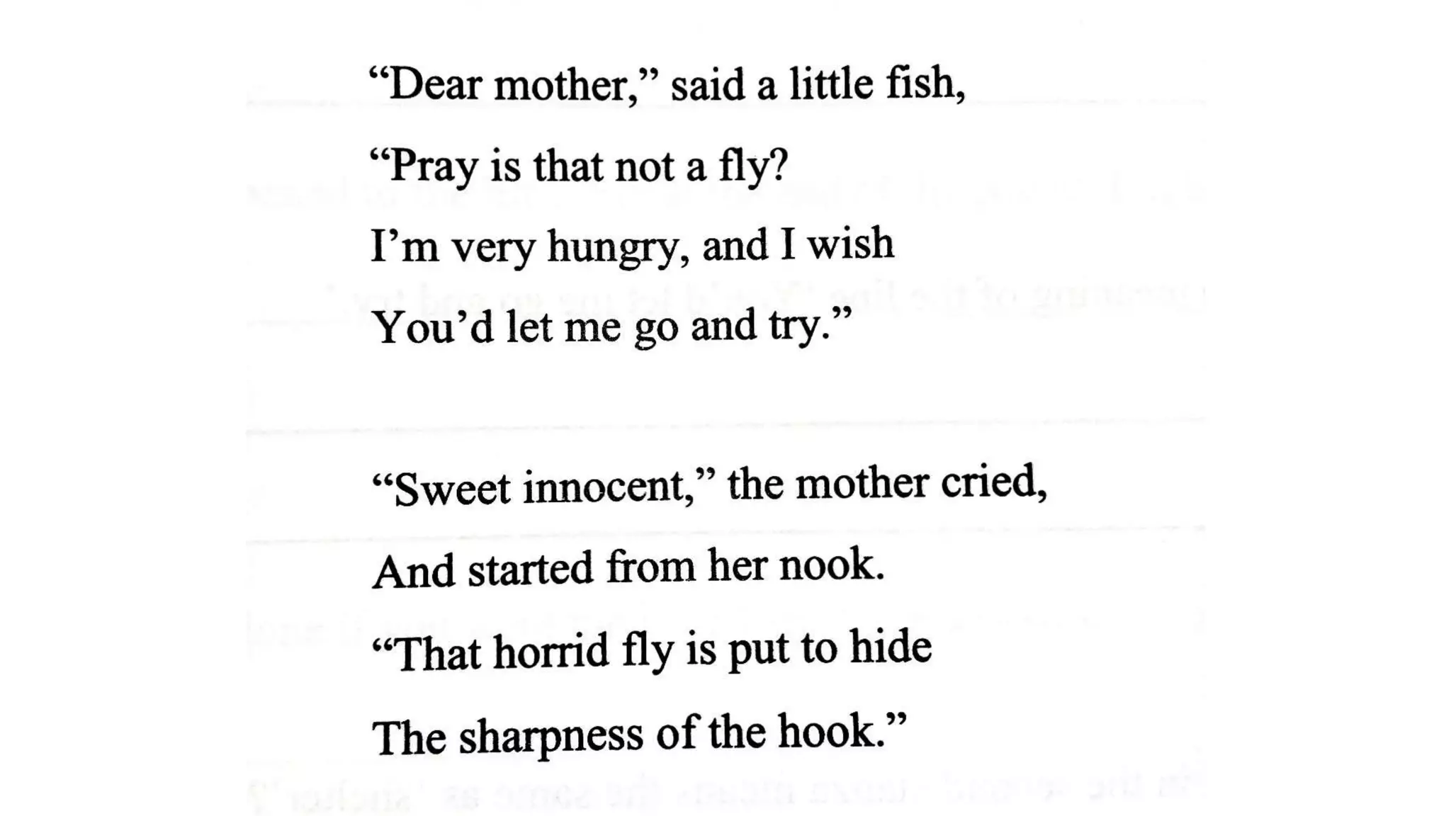 The little fish poem comprehension | PPTX