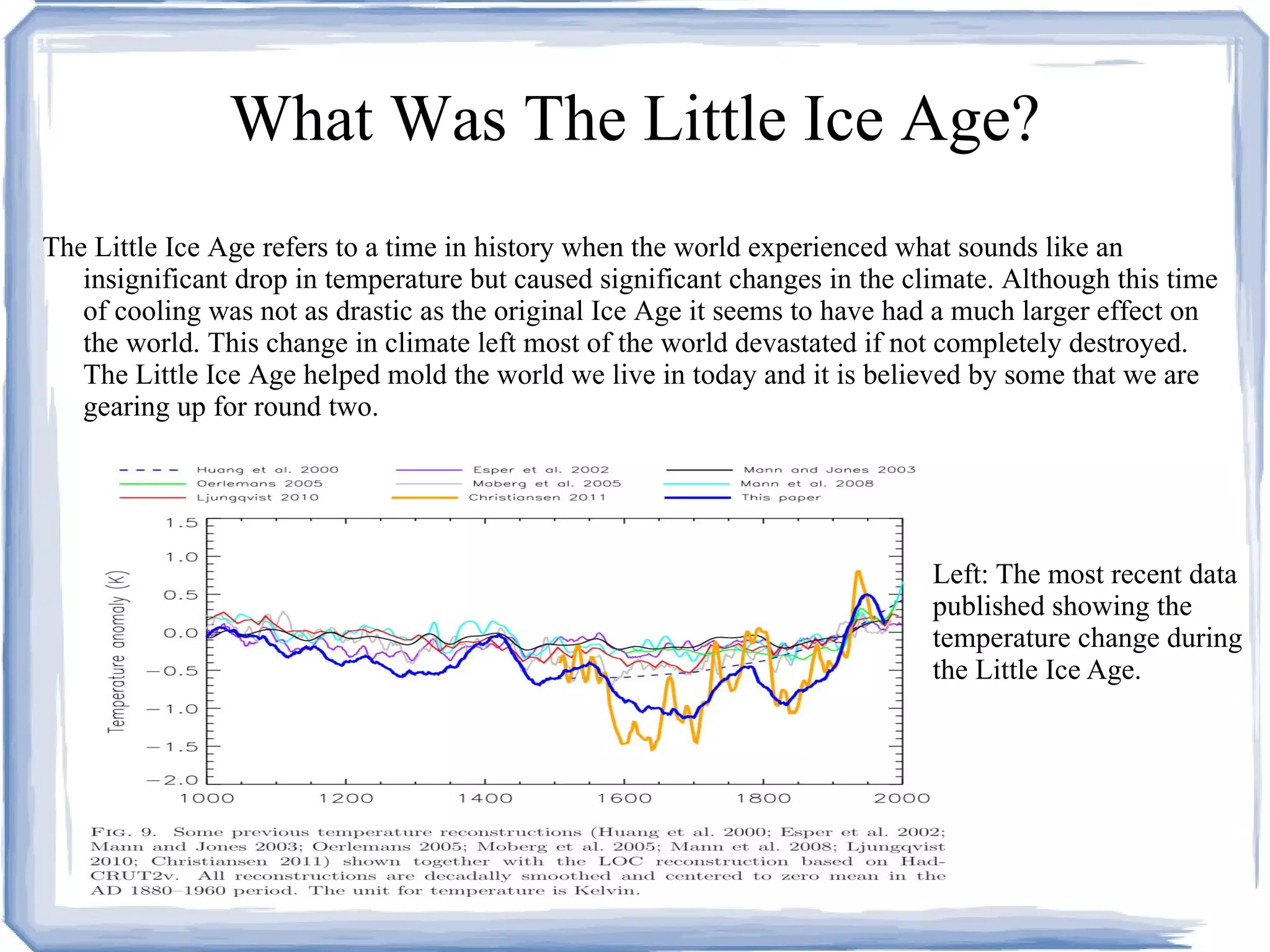 Climate & History - The Little Ice Age | ODP