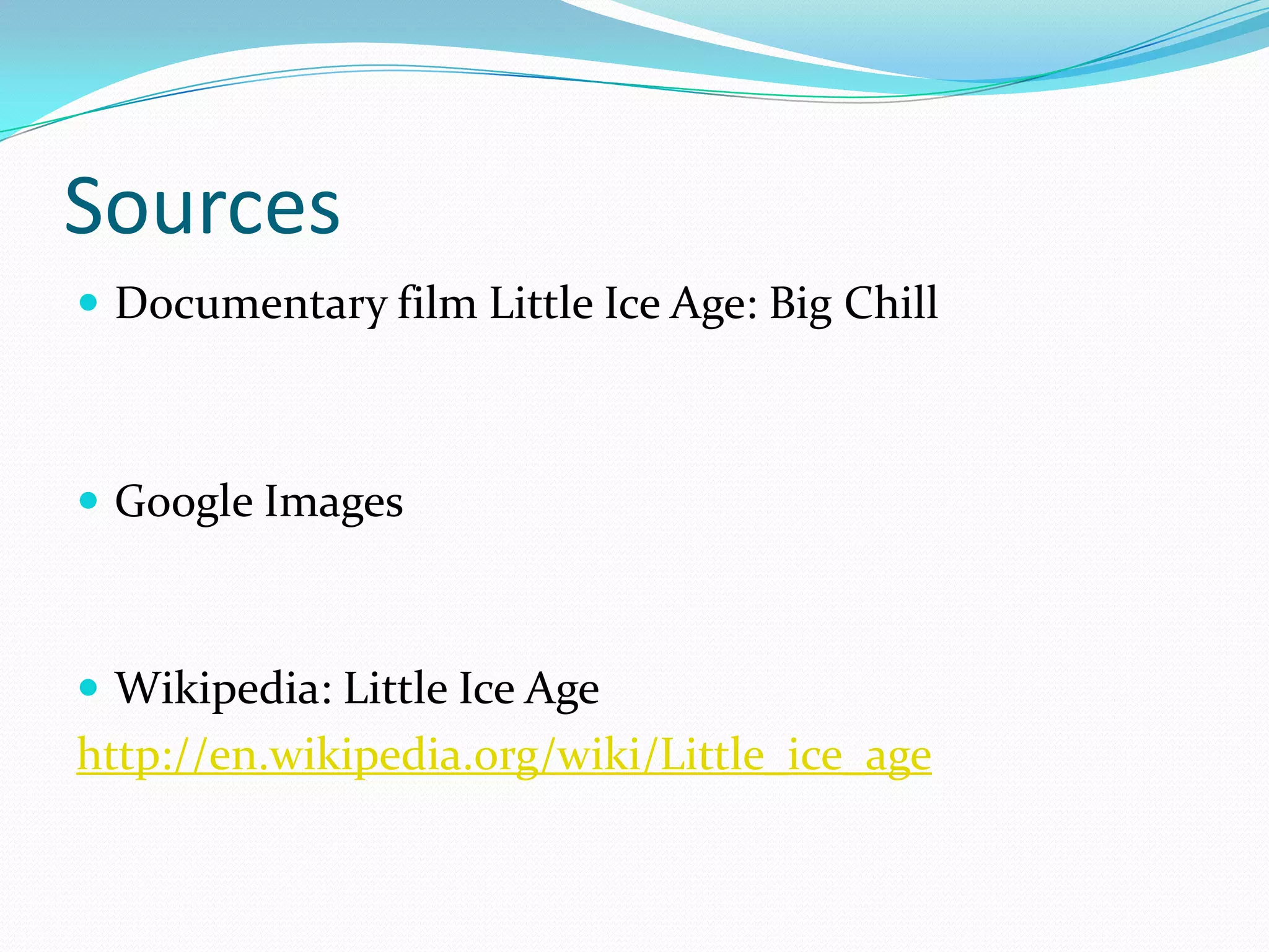 The Little Ice Age | PPT
