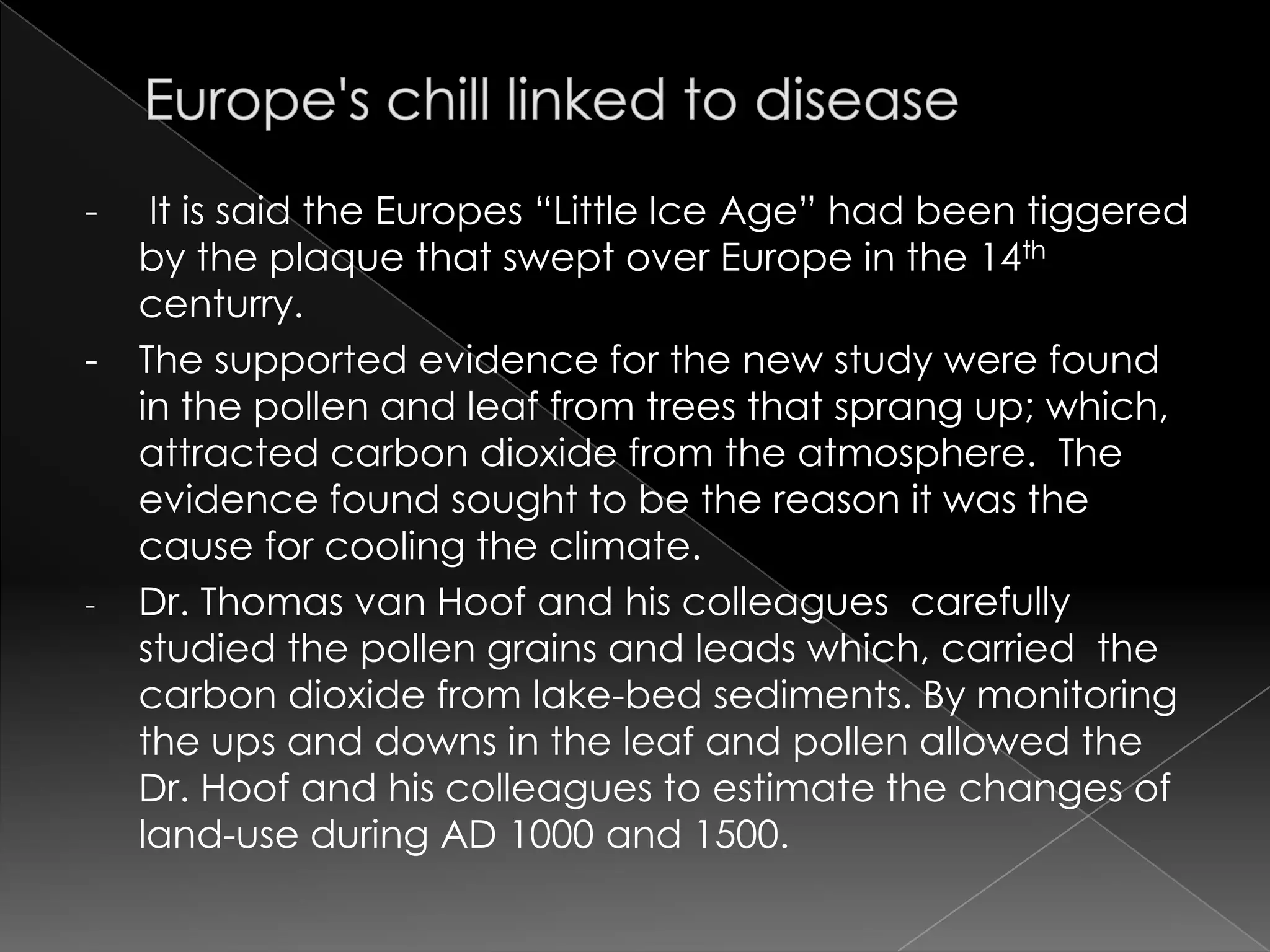 The little ice age | PPTX