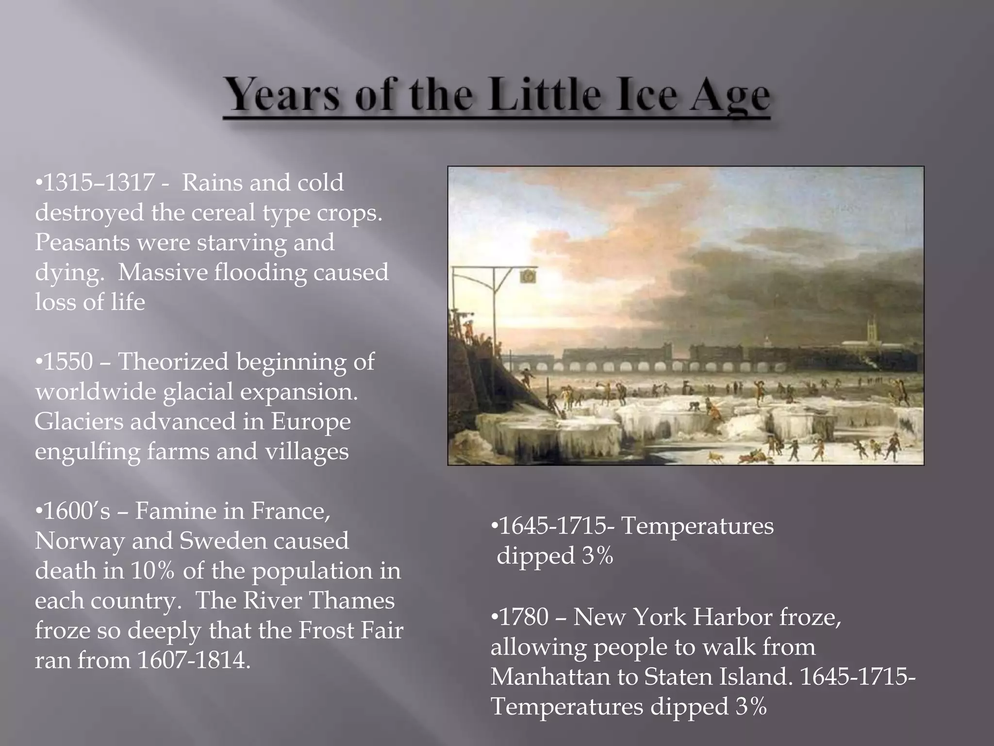 The little ice age | PPT