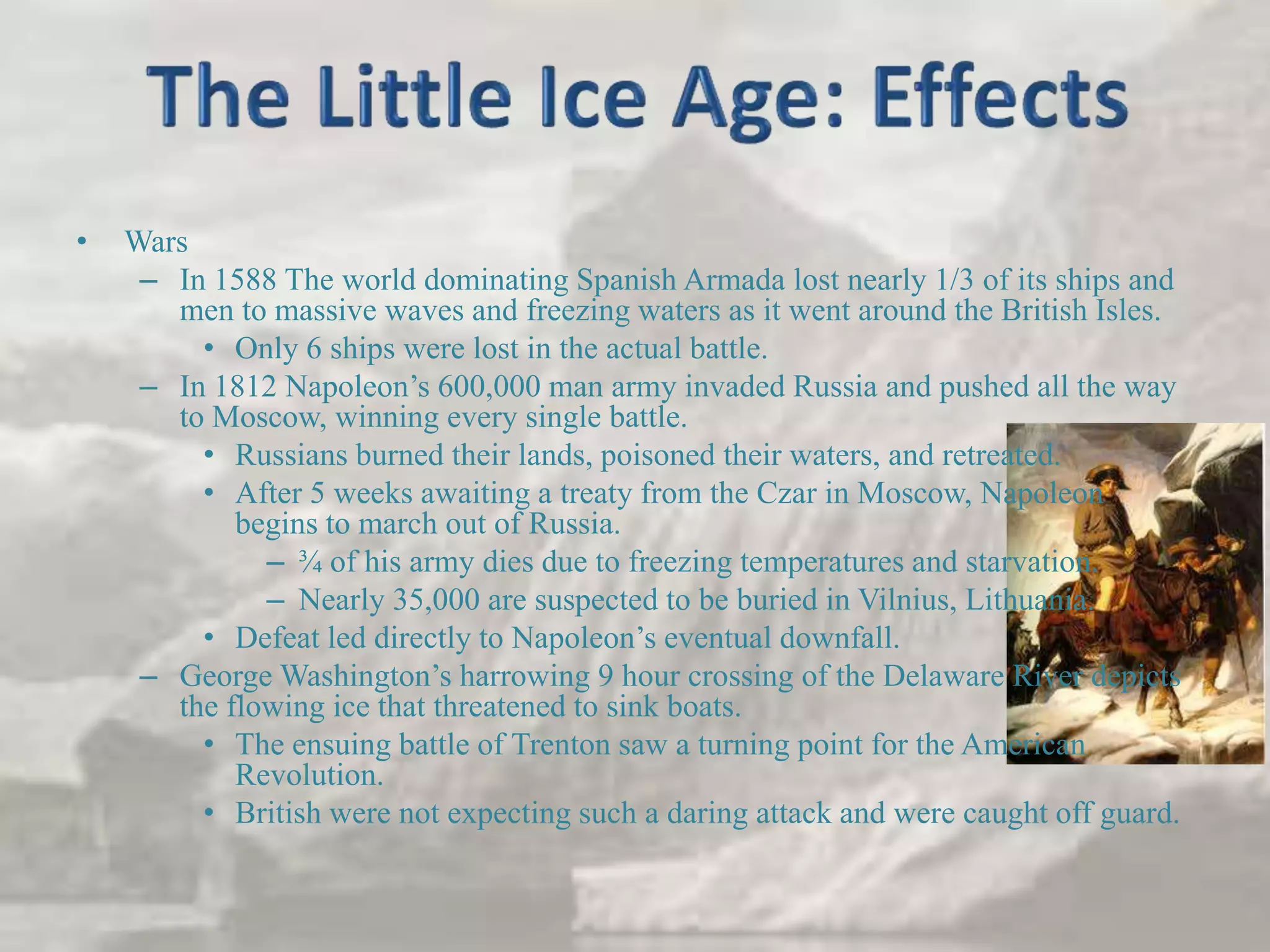 The little ice age | PPTX | Geology | Science