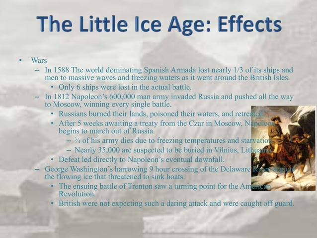The little ice age | PPTX | Geology | Science