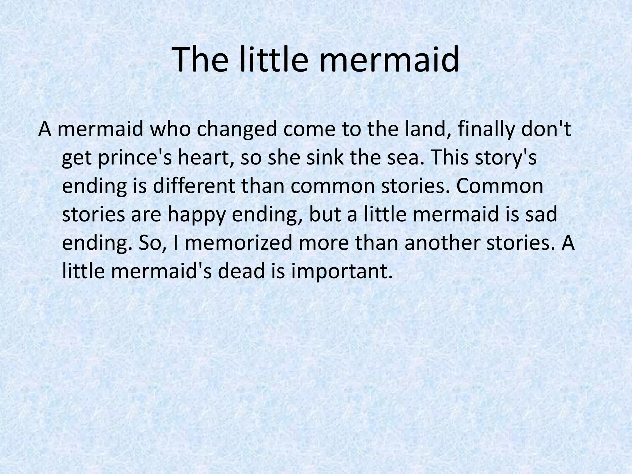 The Little Mermaid | PPT