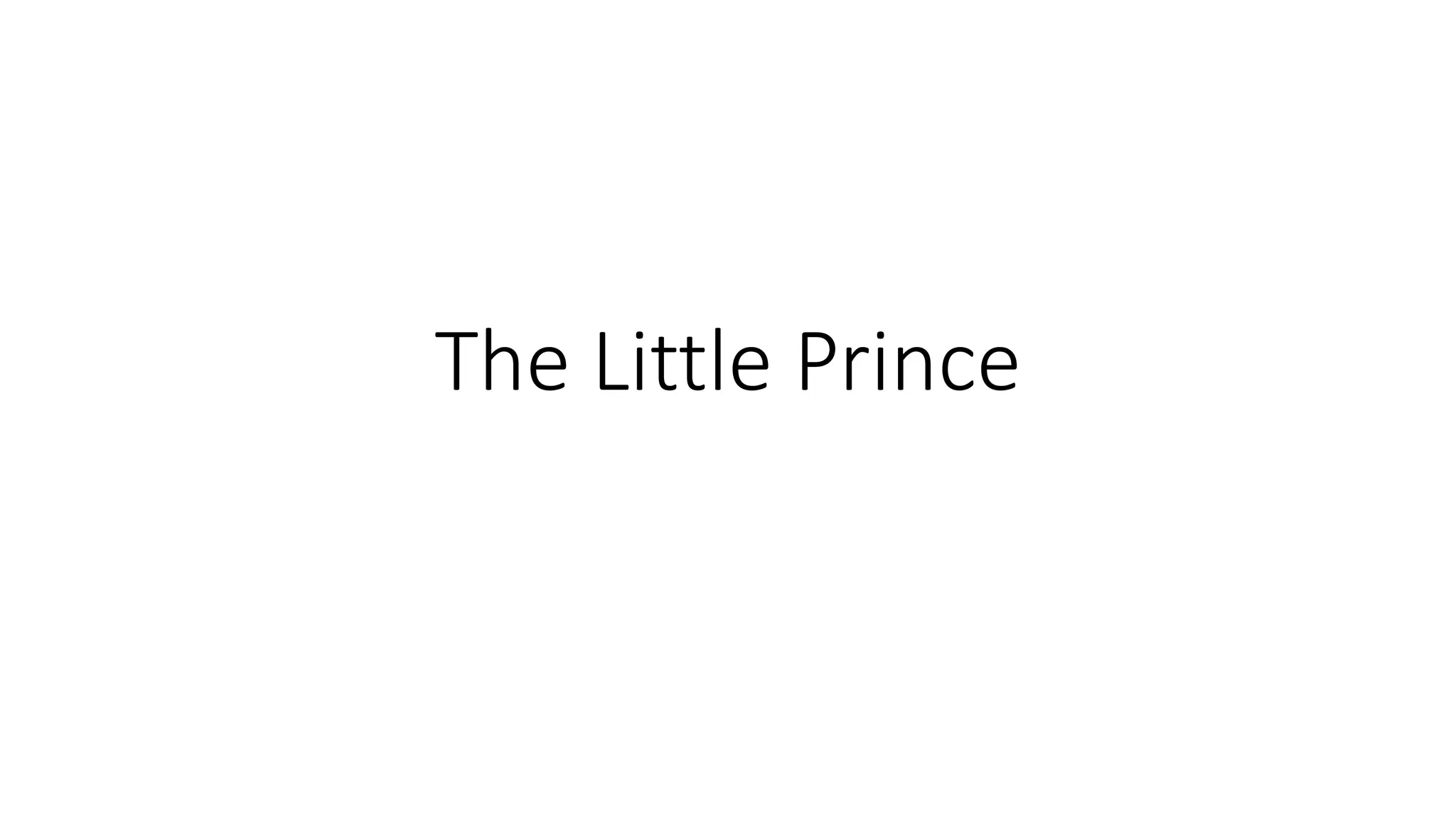 The Little Prince Lesson Grade 10 Powerpoint.pptx