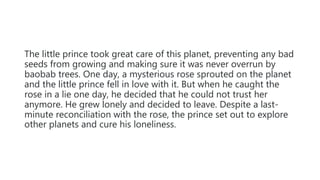 The Little Prince Lesson Grade 10 Powerpoint.pptx