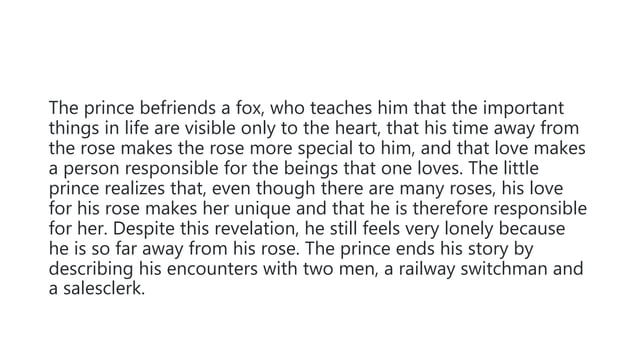 The Little Prince Lesson Grade 10 Powerpoint.pptx | Pets