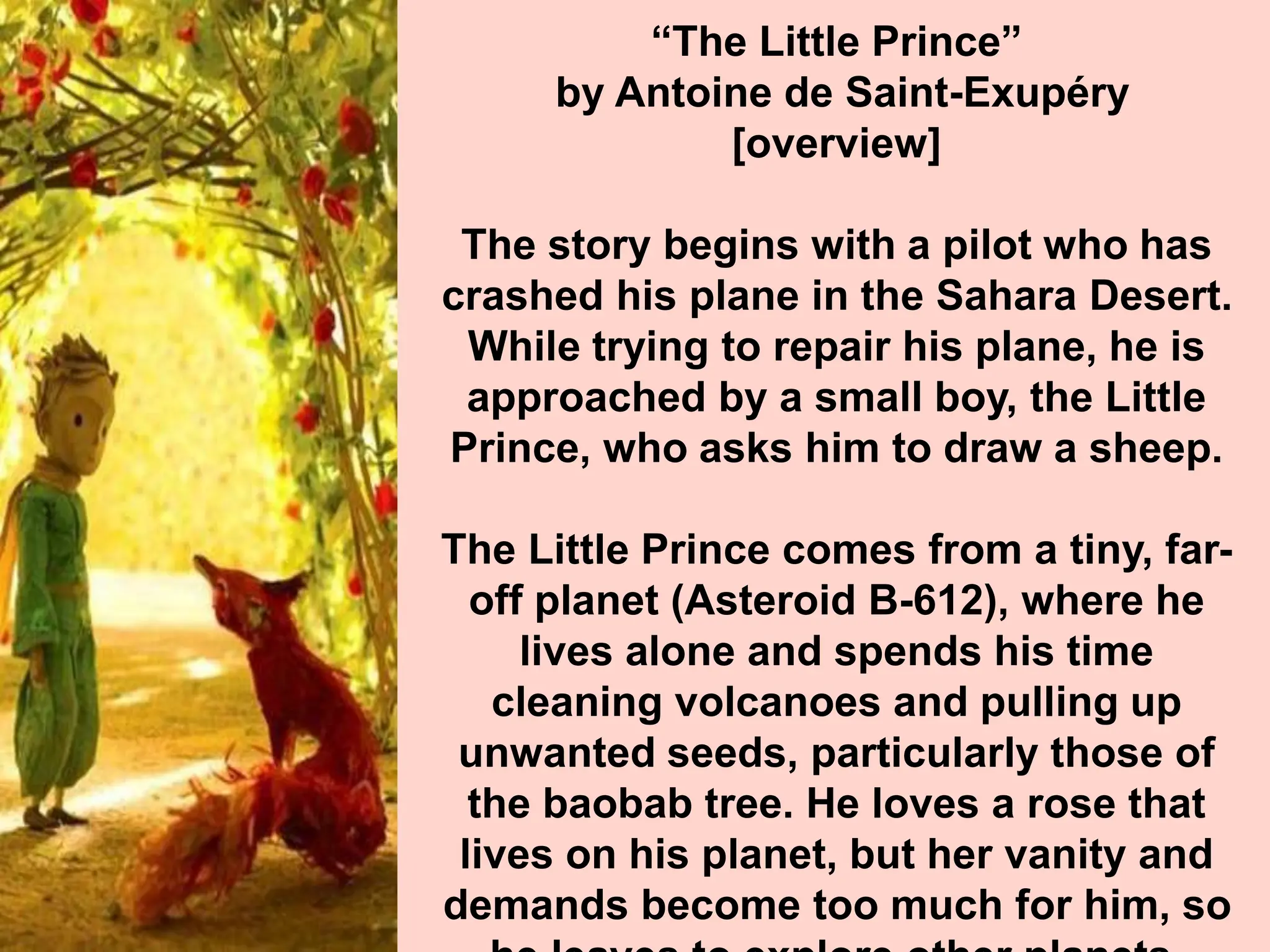The Little Prince from the subject Great Books.pptx