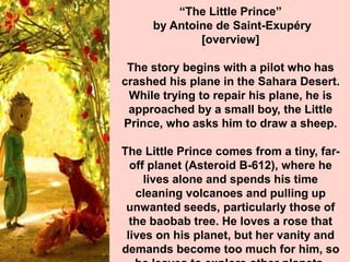 The Little Prince from the subject Great Books.pptx