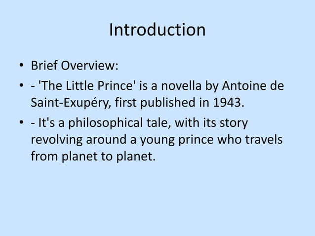 The_Little_Prince_Presentation-3.pptx. PRE | PPTX | Books and Literature