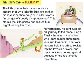 THE LITTLE PRINCE Sumaway,Zausa,Torno,Suaybaguio IV-8 BEEd | PPT