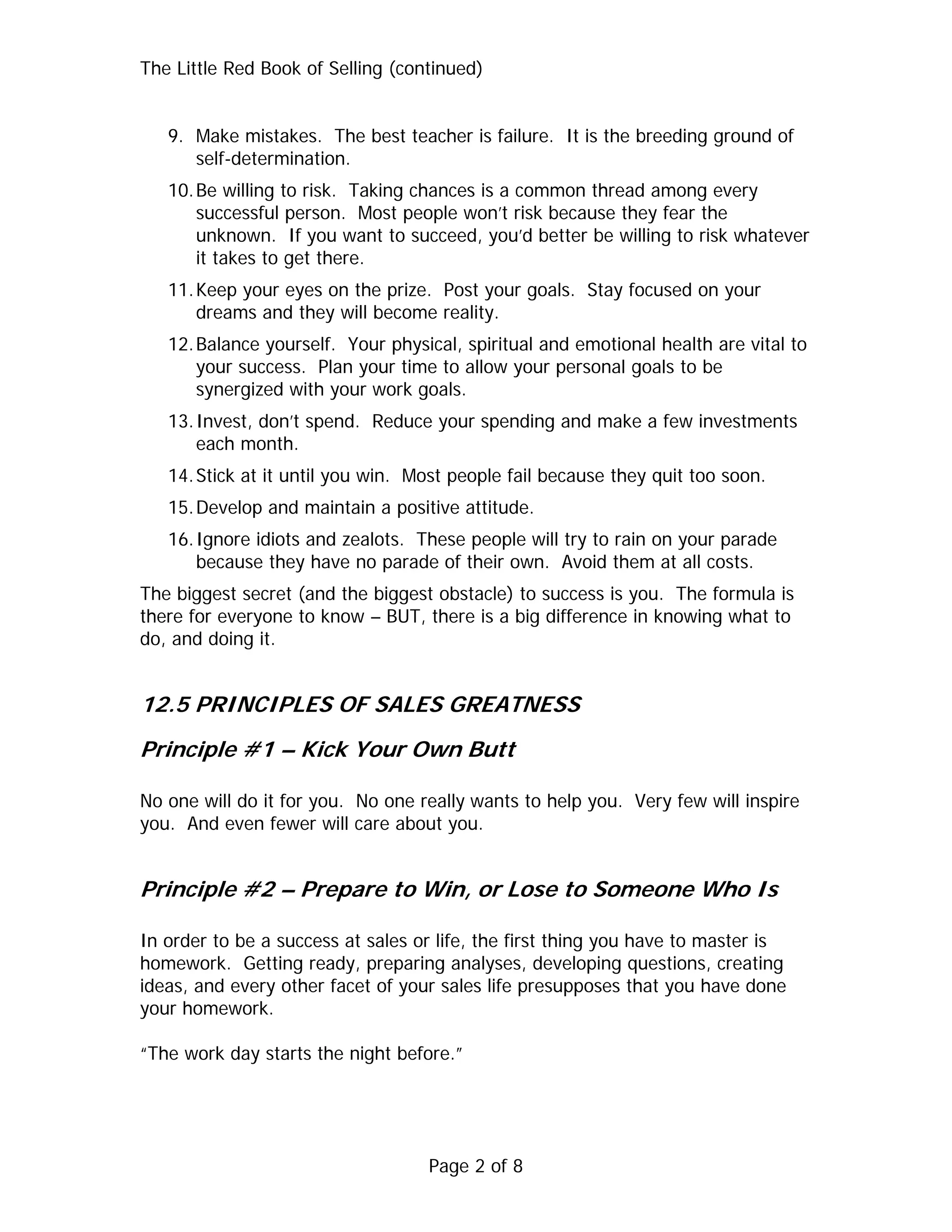The little red book of selling | PDF