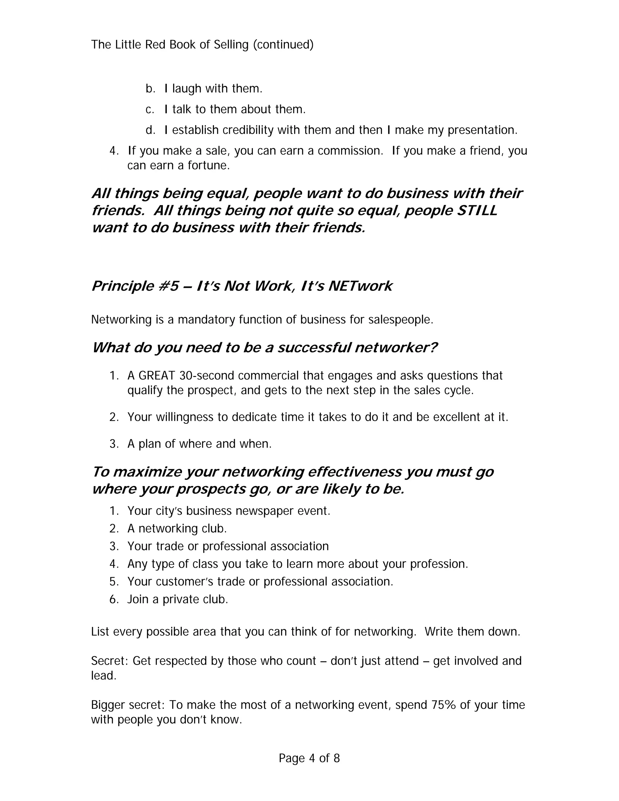 The little red book of selling | PDF
