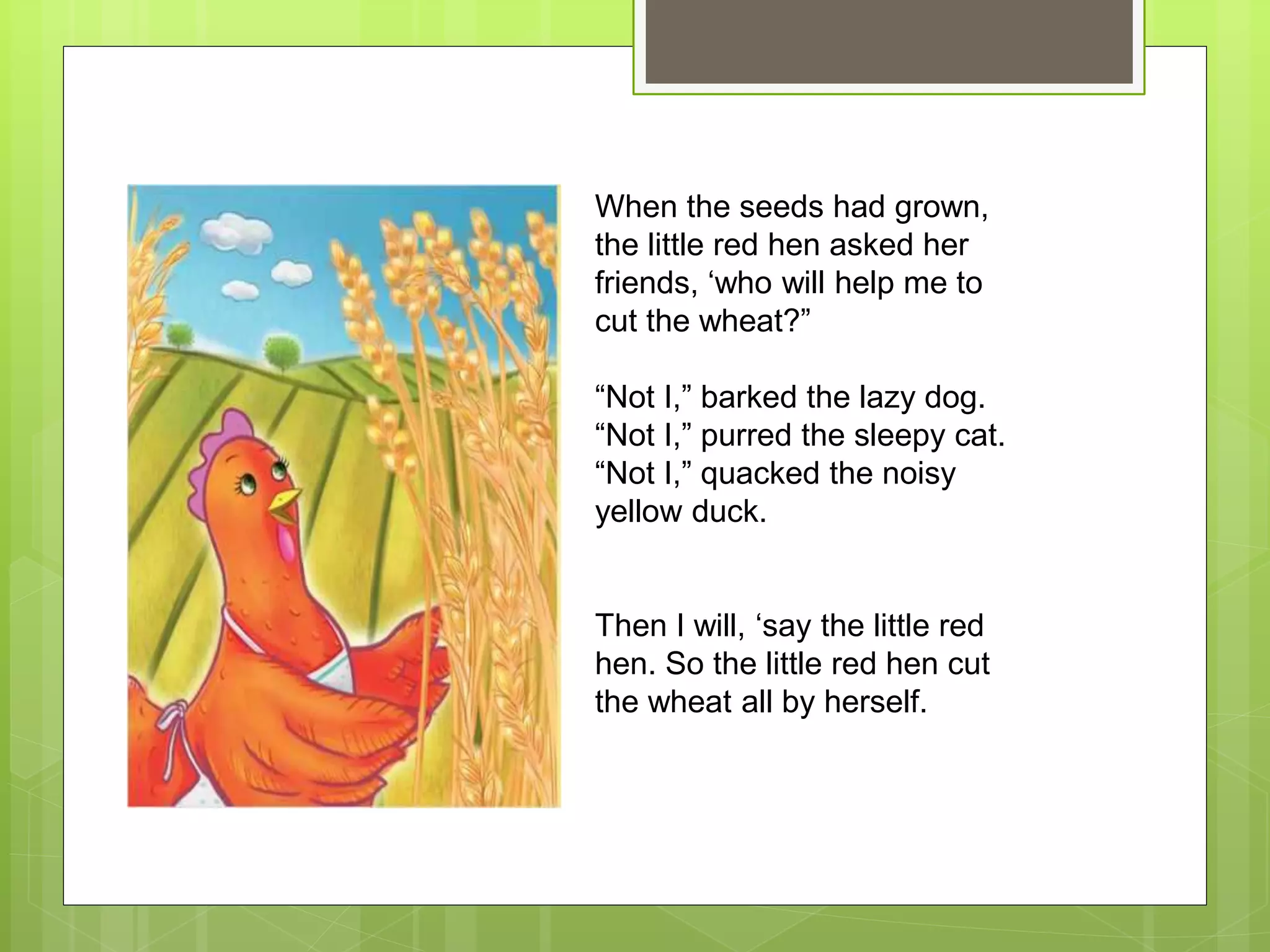 The Little Red Hen | PPTX