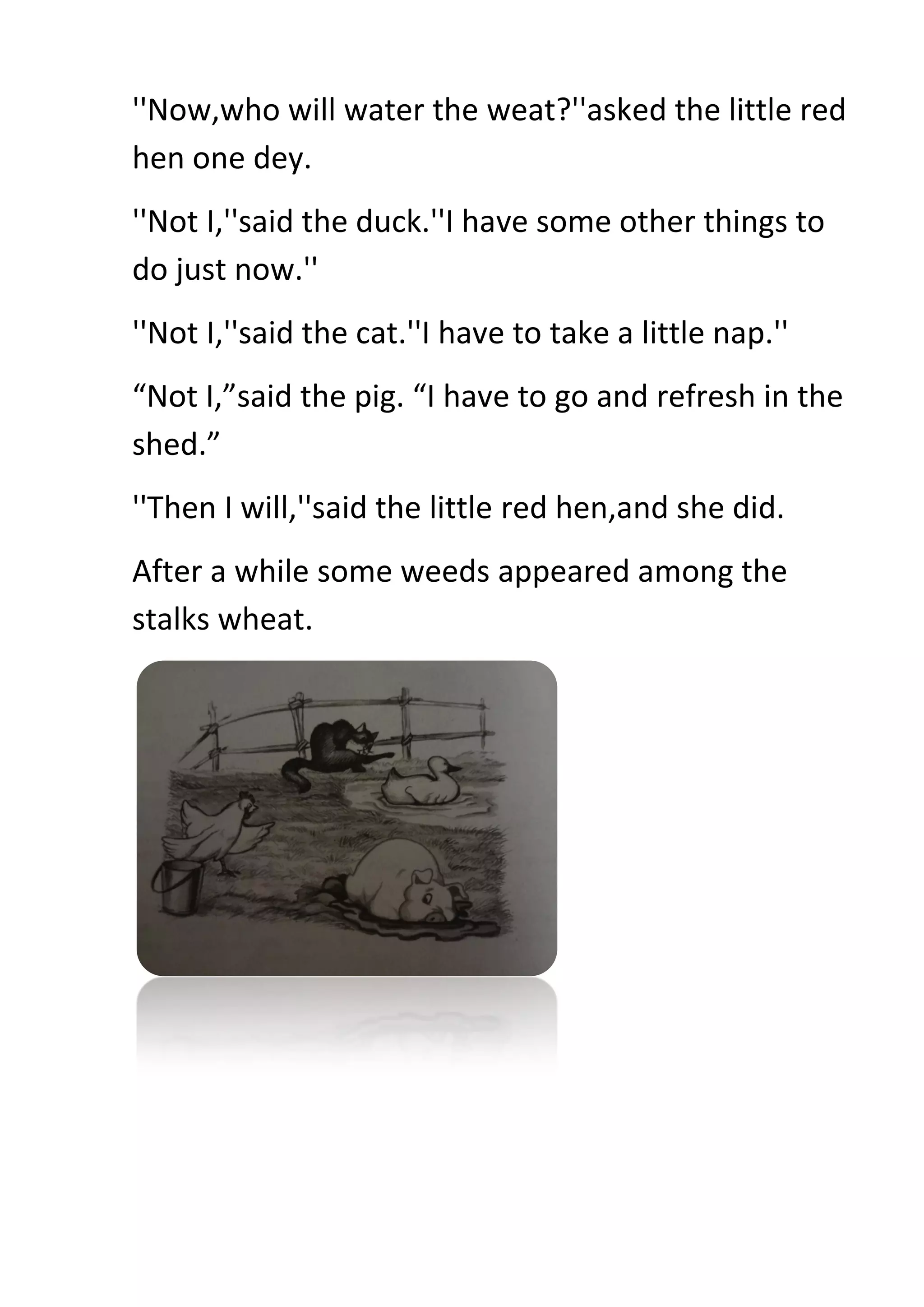 The little red hen and the grain of wheat | PDF