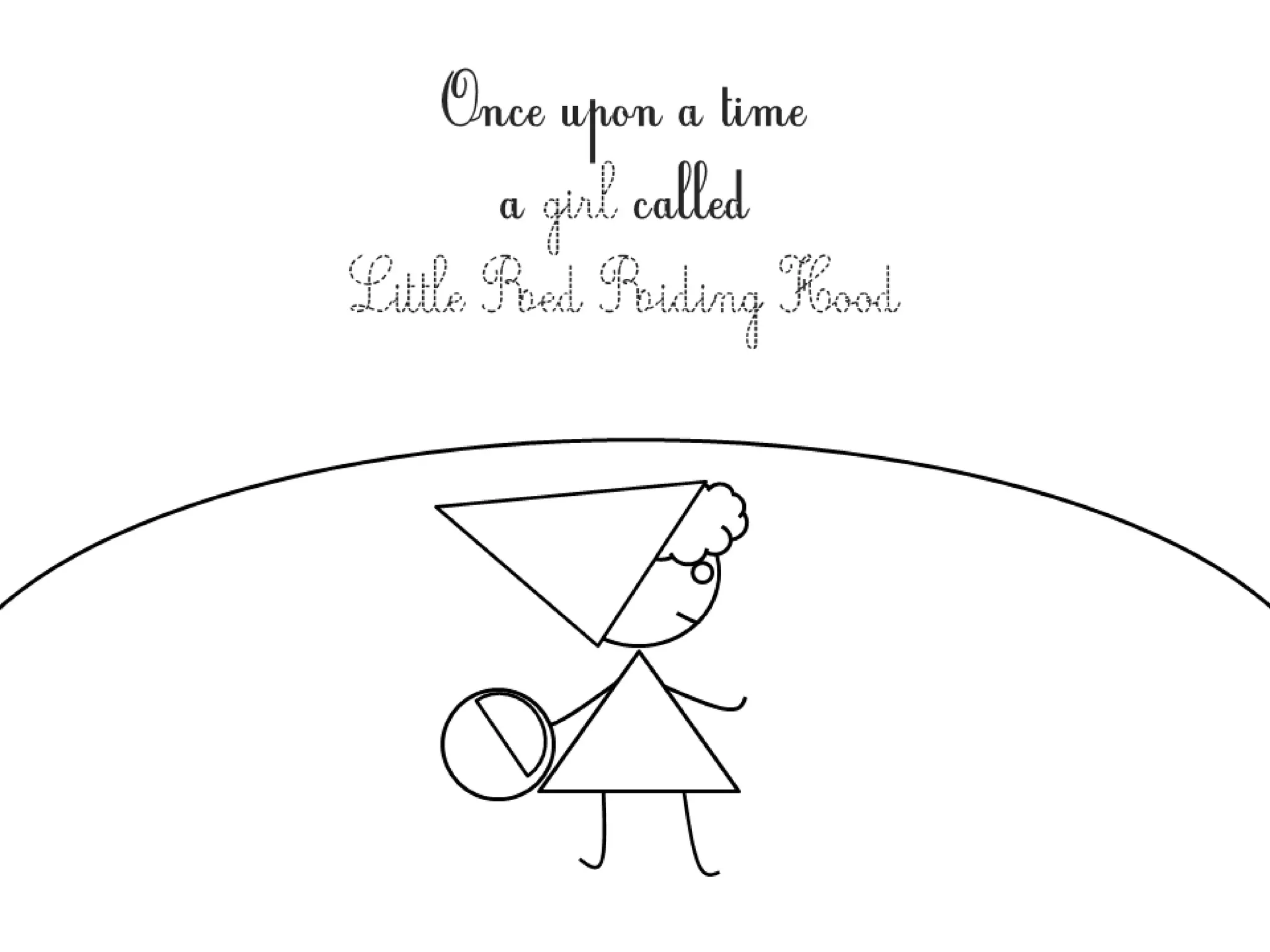 The little red riding hood the book coloring pages - dots | PPTX